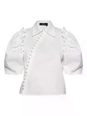 ANOUKI Embellished Ruffled Shirt