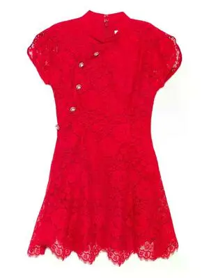 SELF-PORTRAIT Fine Lace Mini Dress