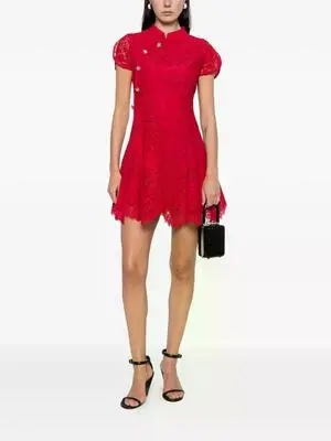 SELF-PORTRAIT Fine Lace Mini Dress