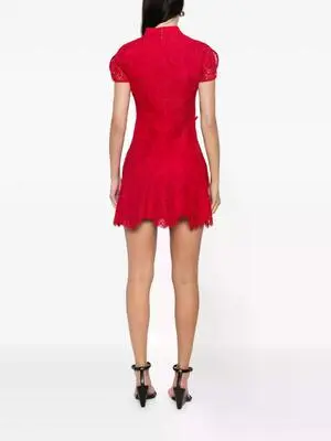 SELF-PORTRAIT Fine Lace Mini Dress