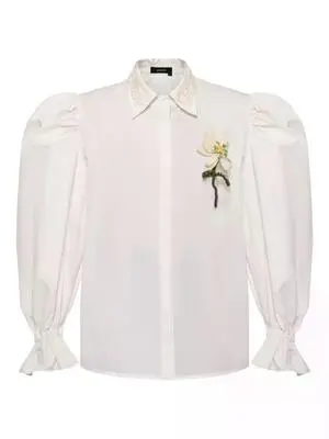 ANOUKI Floral-appliqué Shirt