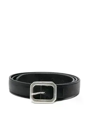 ALBERTO LUTI Buckle Leather Belt - Black