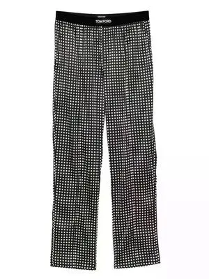 TOM FORD Polka Dot Pyjama Trousers - Black