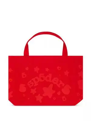 SP5DER Star-print Tote Bag - Red