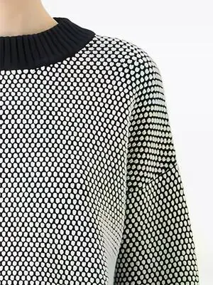 Akris Textured Knit Crew-neck Sweatshirt