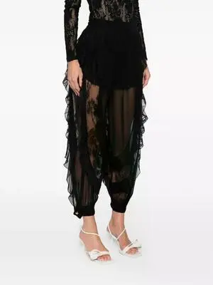 Zimmermann Rebellion Ruffled Lace Trousers