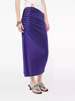 Rabanne Draped Midi Skirt