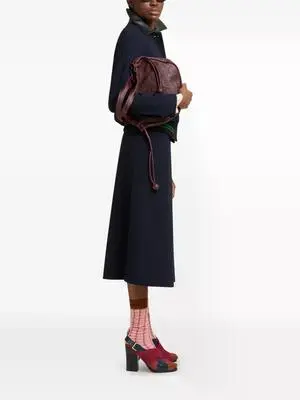 Marni A-line Crêpe Midi Skirt