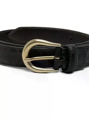 ALBERTO LUTI Buckle Leather Belt
