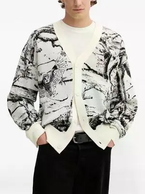 Hugo Patterned Button-front Cardigan