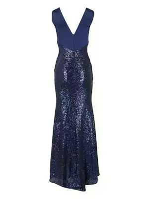 Kiton Sequin-embellished V-neck Dress
