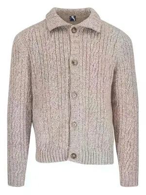 Fedeli Cable-knit Buttoned Cardigan
