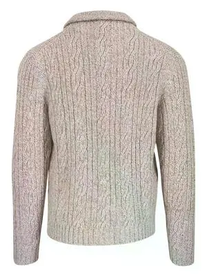 Fedeli Cable-knit Buttoned Cardigan