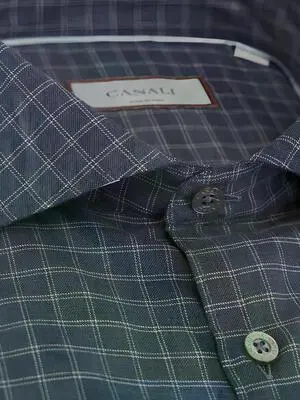 Canali Checked Buttoned Shirt