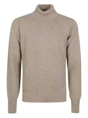 DRUMOHR Long-sleeved Turtleneck Sweater - Neutrals