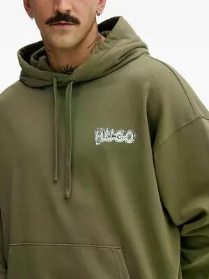 Hugo Logo-print Long-sleeve Hoodie