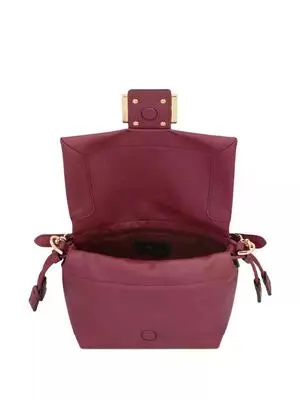 Fendi Small Mamma Baguette Leather Bucket Bag - Red
