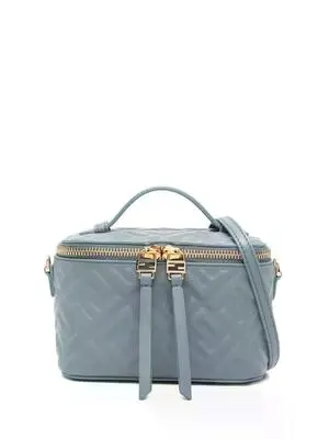 Fendi Ff-logo Leather Mini Vanity Bag