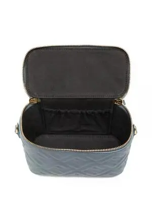 Fendi Ff-logo Leather Mini Vanity Bag