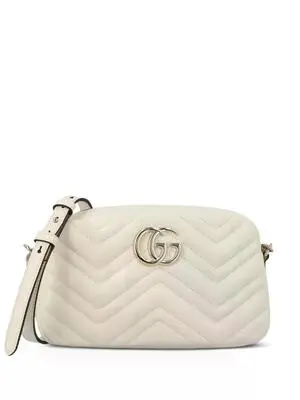 Gucci Gg Marmont Chevron Shoulder Bag