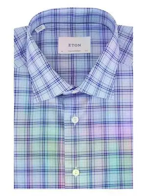Eton Check-pattern Shirt - Blue