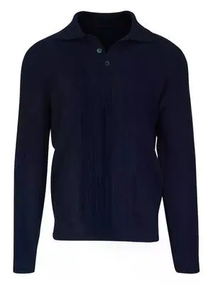 Brunello Cucinelli Polo-neck Ribbed Sweater