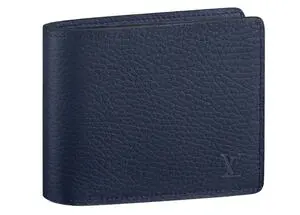 LOUIS VUITTON Ple Wallet Taurillon - Navy Blue