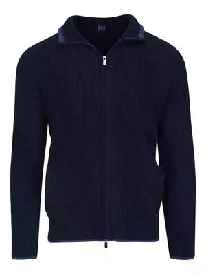 Fedeli Cable Knit Zip Cardigan