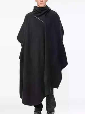 LEON EMANUEL BLANCK Distortion Hooded Poncho