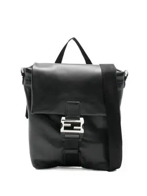 Fendi Flux Buckle Shoulder Bag - Black