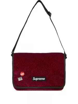 Supreme Animal-print Messenger Bag - Red