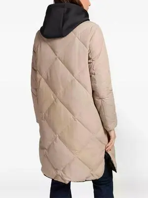 ELENA MIRO` Quilted Hooded Jacket