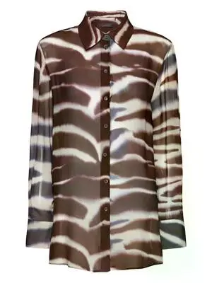 ELENA MIRO` Animal Print Shirt