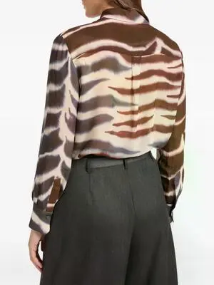ELENA MIRO` Animal Print Shirt
