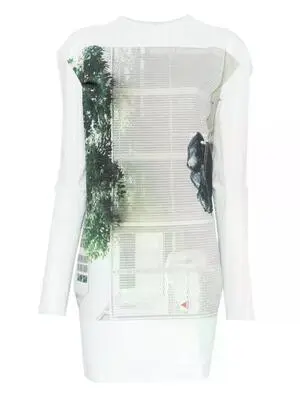 Issey Miyake Street View Graphic Print Top