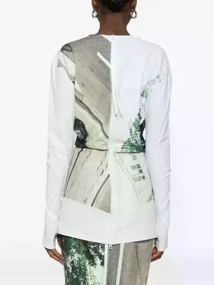 Issey Miyake Street View Graphic Print Top