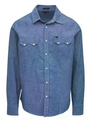 Ag Pocket-flap Denim Shirt - Blue