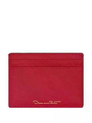 Oscar De La Renta Logo-detailed Card Holder - Red