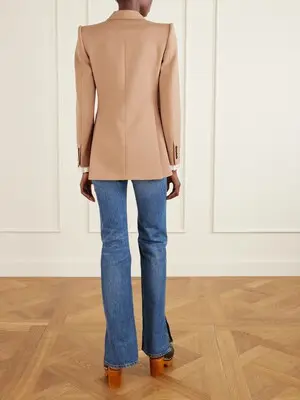 Chloé Double-breasted Wool-gabardine Blazer