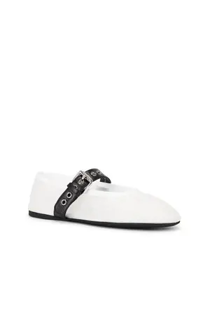 Miu Miu Ballerine Rete Flats - Bianco