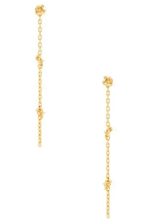 JIL SANDER Knot Earrings - Gold