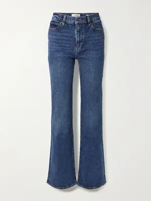 FRAME The Arrow High-rise Flared Jeans - Blue