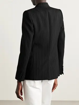 NILI LOTAN Anabel Pinstriped Wool-blend Twill Blazer
