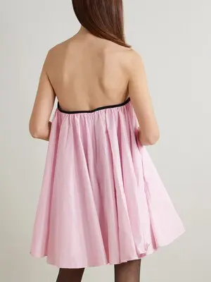Staud Sofia Strapless Mini Dress - Pink