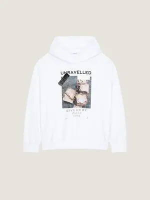 Givenchy Fleece Hoodie With Archive Print - White