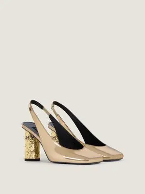 Givenchy Tape Slingbacks In Mirror Effect Leather