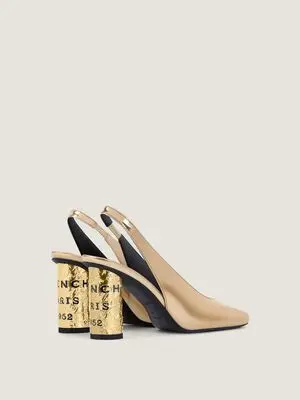 Givenchy Tape Slingbacks In Mirror Effect Leather