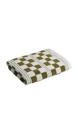 BAINA Busby Pool Towel In Olive,white