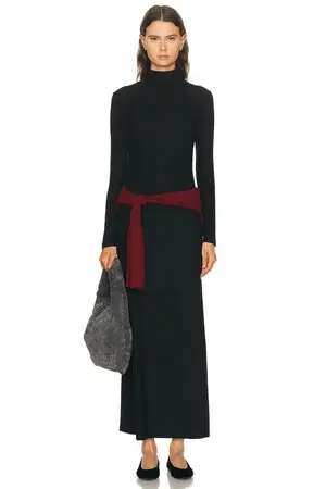 LESET Lauren Turtleneck Maxi Dress