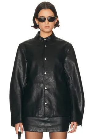 Alexander Wang Curved Sleeve Moto Jacket